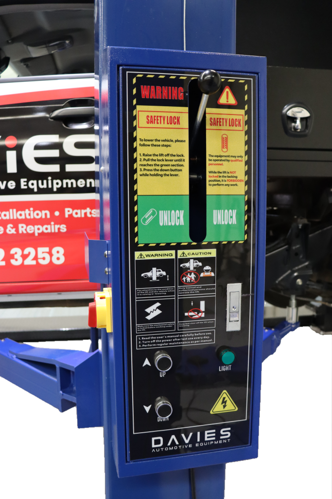 Davies 4.5T Clear Floor Hoist - Davies Automotive Equipment | Hoists ...